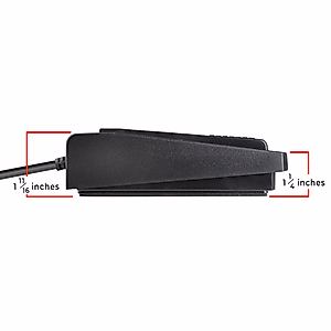 ECS-IN-USB-1 Foot Pedal Transcription Foot Control, Infinity, Ergonomic - Effortless Transcribing & Dictation, Transcribe & Dictate with Ease