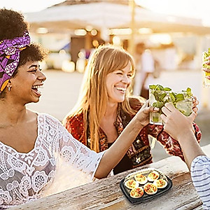 MT Products Plastic Deviled Egg Food Tray Six Egg Halves with Disposable Clear Lid - Deviled Egg Containers with Lid (12 Trays and 12 Lids) - Made in the USA