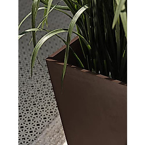 Veradek V-Resin Indoor/Outdoor Taper Planter (Espresso, 30 inch - 2 Pack)