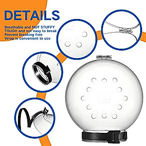 Augegel Cat Muzzle for Grooming,Bubble Muzzle and Boots for Nail Trimming,Cat Grooming Mask with Anti Bite,Cat Astronaut Helmet,Cat Breathable Muzzle and Silicone Paw Covers