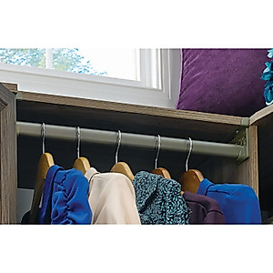 ClosetMaid SuiteSymphony Top Shelf Support Bracket Kit, Add On Accessory, Shelf Hardware Set, for Top Shelf, Satin Nickel