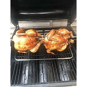 Onlyfire 6004 Grill Rotisserie Meat Forks(1-Pair)- Fits 5/16 Inch Square Spit Rods