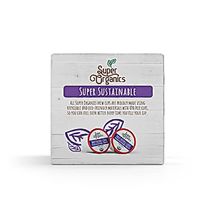 Super Organics Daily Defense Coffee (Organic) with Superfoods and Probiotics (Keurig K-Cup Compatible) 10ct Single Serve Cups