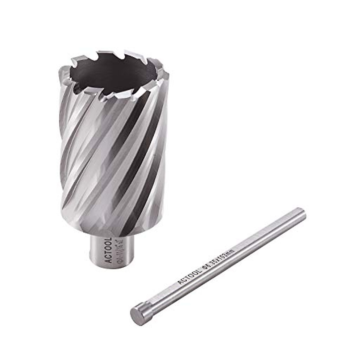 ACTOOL 1-11/16" Diameter × 2" Depth of Cut HSS ANNULAR Cutter with 3/4'' Weldon Shank