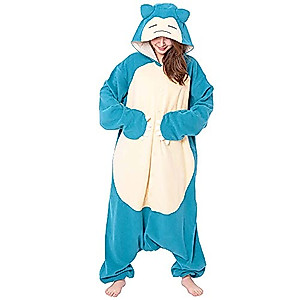 SAZAC Kigurumi - Pokemon - Snorlax - Onesie Jumpsuit Halloween Costume - Adult XL Size