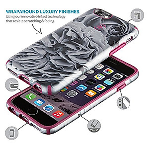 Speck Products CandyShell Inked Luxury Edition Case for iPhone 6 Plus/6S Plus - Retail Packaging-Silver Ombre/Nickle Grey