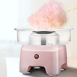 Wgwioo Candy Floss Maker Machine, Electrical Cotton Candy Machine, Home Kids Party Sweet Gift Household Machine,Pink