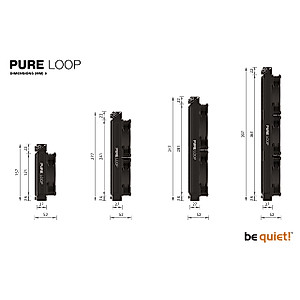 be quiet! Pure Loop 360mm All-in-One Water Cooling System | Intel 1700 1200 2066 1150 1151 1155 2011 Square ILM | AMD4 AMD5 | BW008