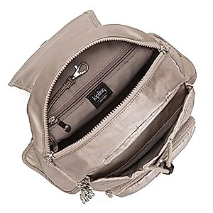 Kipling Women's Backpack City Pack Mini, Silver (Metallic Glow), 27x29x14 Centimeters (B x H x T)