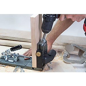 Massca Aluminum Pocket Hole Jig System Pro M2 Adjustable & Easy to Use Joinery Woodworking Tool For DIY Carpentry Projects