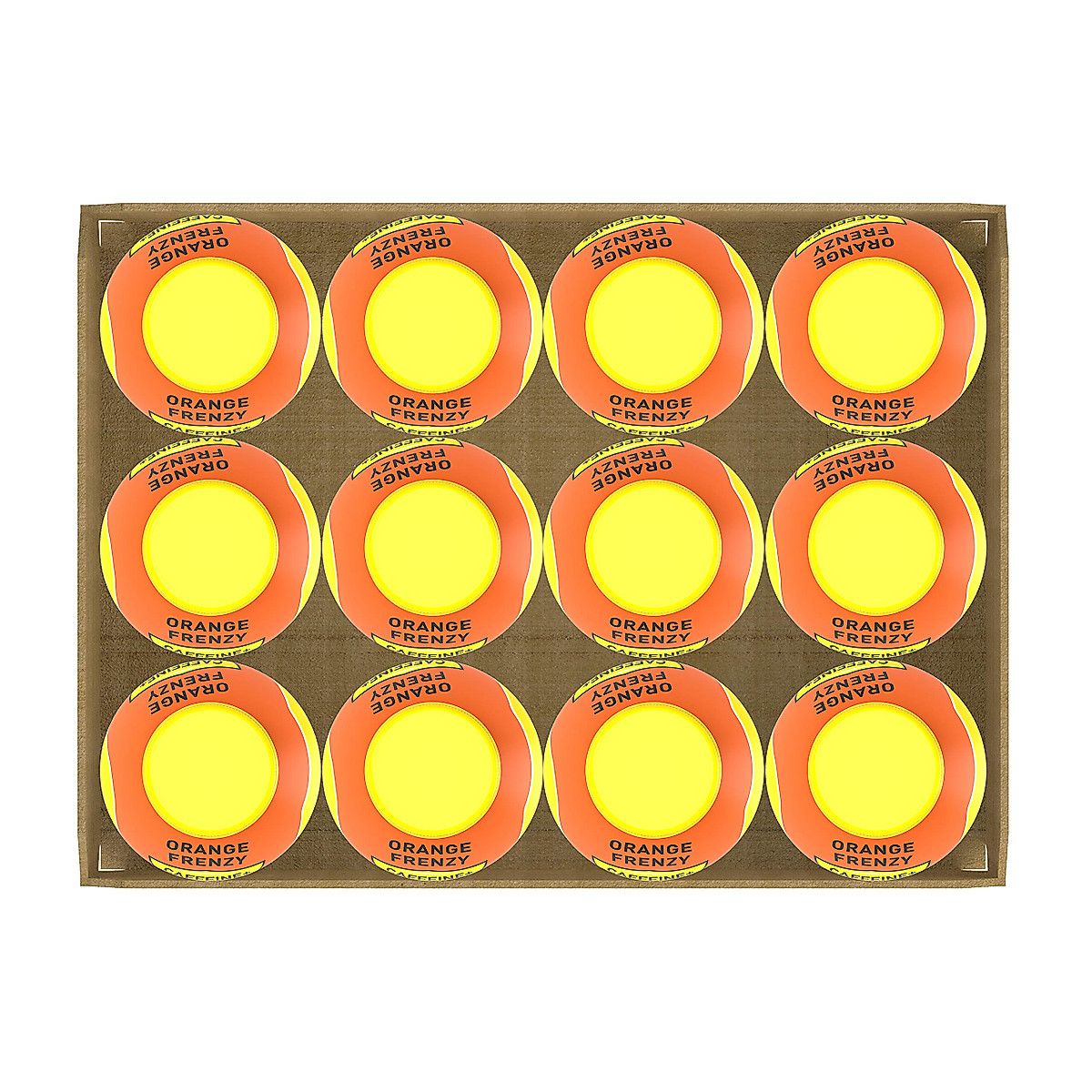 BODYARMOR EDGE Sports Drink with Caffeine, Orange Frenzy, Potassium-Packed Electrolytes, Caffeine Boost, Natural Flavors With Vitamins, Perfect for Athletes 20.2 Fl Oz (Pack of 12)