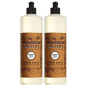 Mrs. Meyer’s Liquid Dish Soap, Acorn Spice Scent, 12 FL OZ Bottle (Pack of 2)