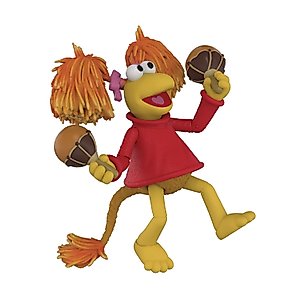Boss Fight Studio Red, Fraggle Rock Collectible Action Figure – Highly Articulated Figurine - Accessories Including Hat, Magnifying Glass, Whistle, Maracas, Interchangeable Hands & Expression – 1:12