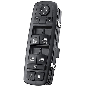 Front Driver Side Power Master Control Window Switch Compatible for 2009-2012 Dodge Ram 1500 2500 3500 OE Replace # 4602863AD 4602863AB 4602863AC 901-473