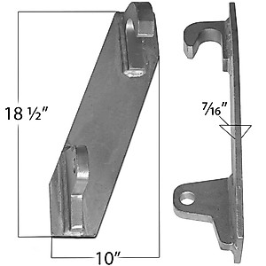 Titan Attachments Mounting Brackets Pair Fits John Deere Global Euro Loaders