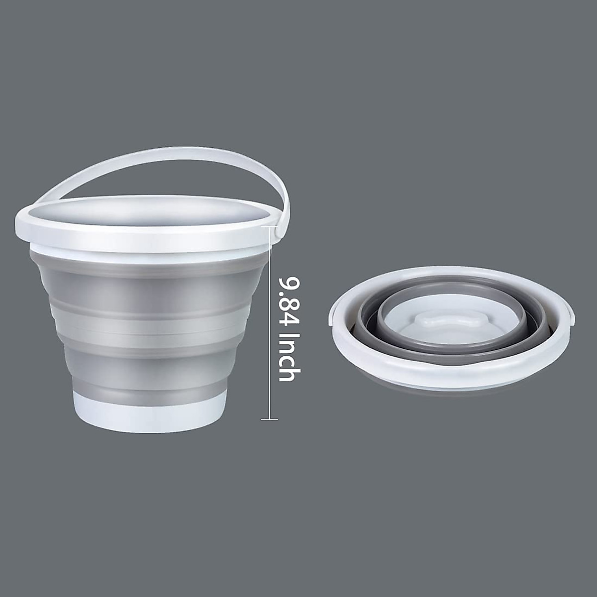 Ultrasonic Mini Washing Machine Turbine with bucket,Portable Folding Fordable Washers,Mini Washing 3in1 Dishwashers for children's clothes Socks,Underwear,Bra, Laundry Tub …