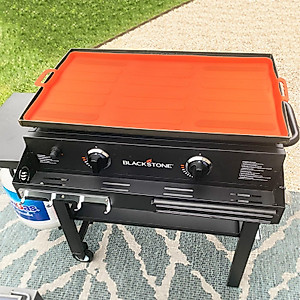 Silicone Griddle Mat for Blackstone,Polished Bottom Surface Grill Cover for Blackstone Protector Outdoor,Heavy Duty Food Grade Silicone Mat,Protective Cover for Outdoor Barbecue Tools (28in)