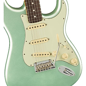 Fender 6 String Solid-Body Electric Guitar, Right, Mystic Surf Green (0113900718)