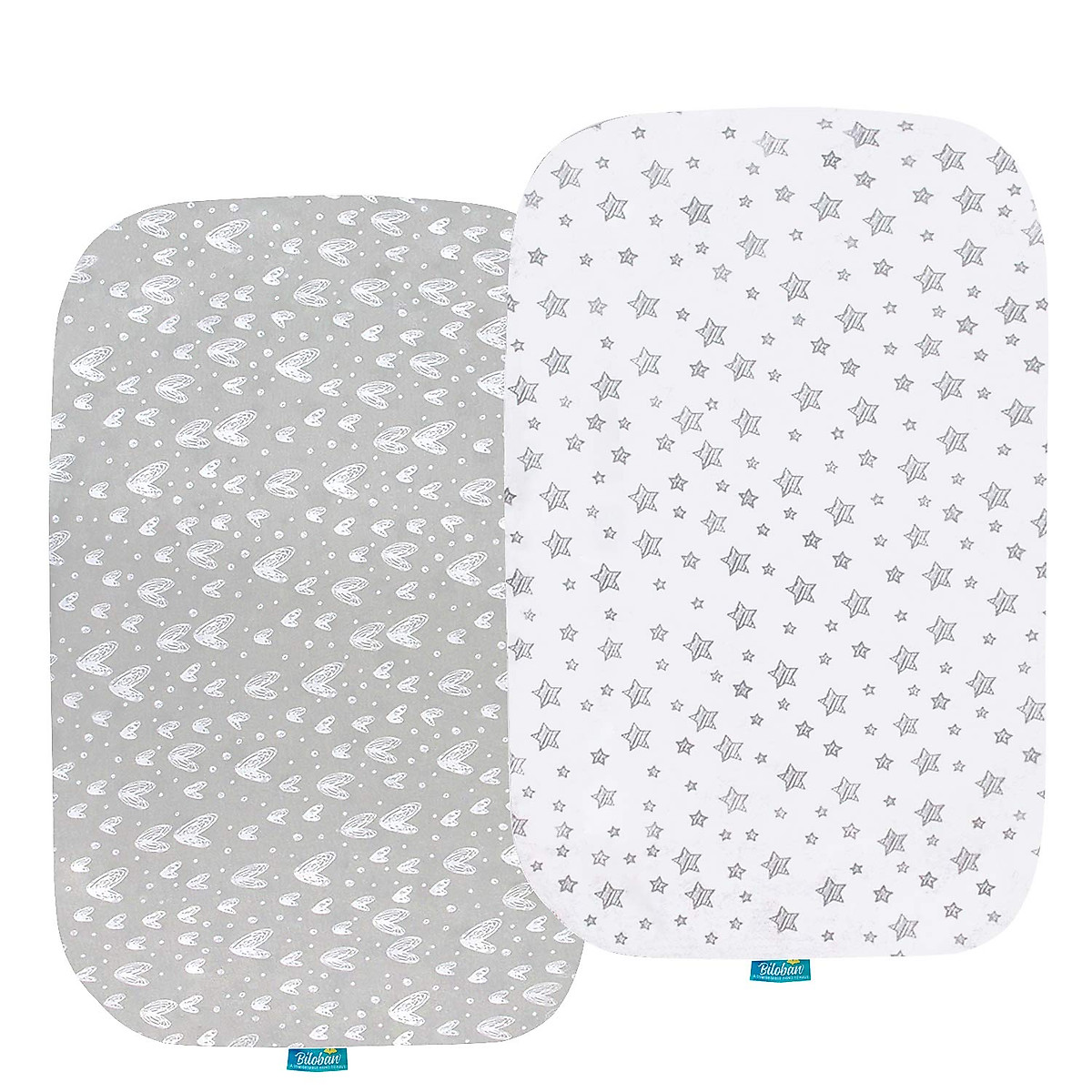 Bassinet Sheets & Nursing Pillow Cover Compatible with Boppy Pillow