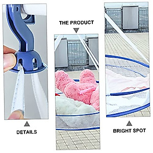 STOBAZA 2pcs Dryer Hanging Drying Rack Flat Drying Rack Foldable Drying Basket Clothes Drying Rack Outdoor Clothes Drying Rack Hanging Basket Garment Drying Rack Art Drying Rack