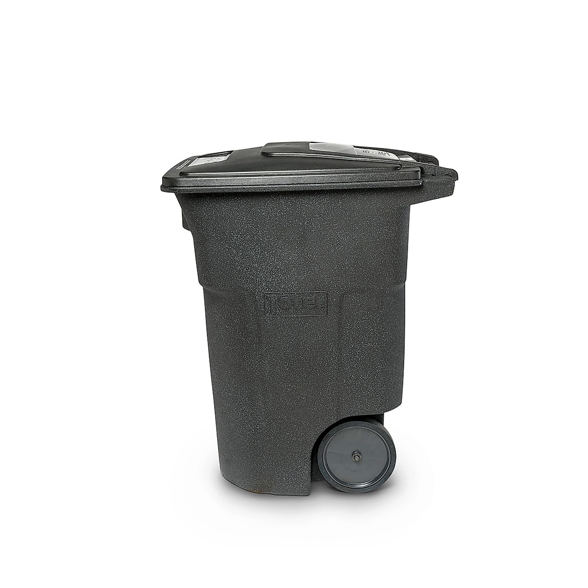 Toter 2-Wheel Trash Can with Lid - Blackstone, 96-Gallon, Model# ANA96-00BKS
