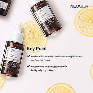 DERMALOGY by NEOGENLAB Vitamin C Serum 22% with Pure Ascorbic Acid,vitamin complex (Vitamin E, Vitamin B5) and Niacinamide -1.12 fl oz (1.12 Fl Oz (Pack of 1))