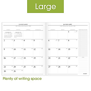 2022 Monthly Padfolio Refill for 70-290 by AT-A-GLANCE, 9" x 11", Large, Executive, Black (7090910)