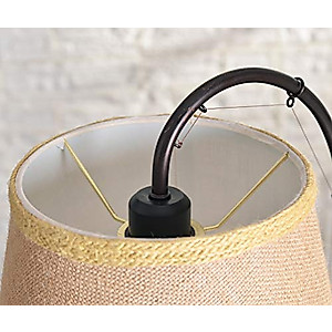 Kenroy Home 32193ORB Fly Rod Table Lamp with Oil Rubbed Bronze w/Wood Accent Finish, Rustic Style, 27.5" Height, 12" Width, 14.5" Depth