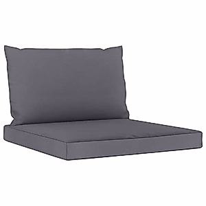 imasay Pallet Sofa Cushions 2 pcs Anthracite Fabric,Weight 1,8