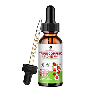 Liquid Magnesium Glycinate 500mg - Triple Complex Magnesium with Glycinate,Malate,Taurate,Chelated Magnesium for Sleep,Cramps,Cardiovascular,Blood Pressure SupportF