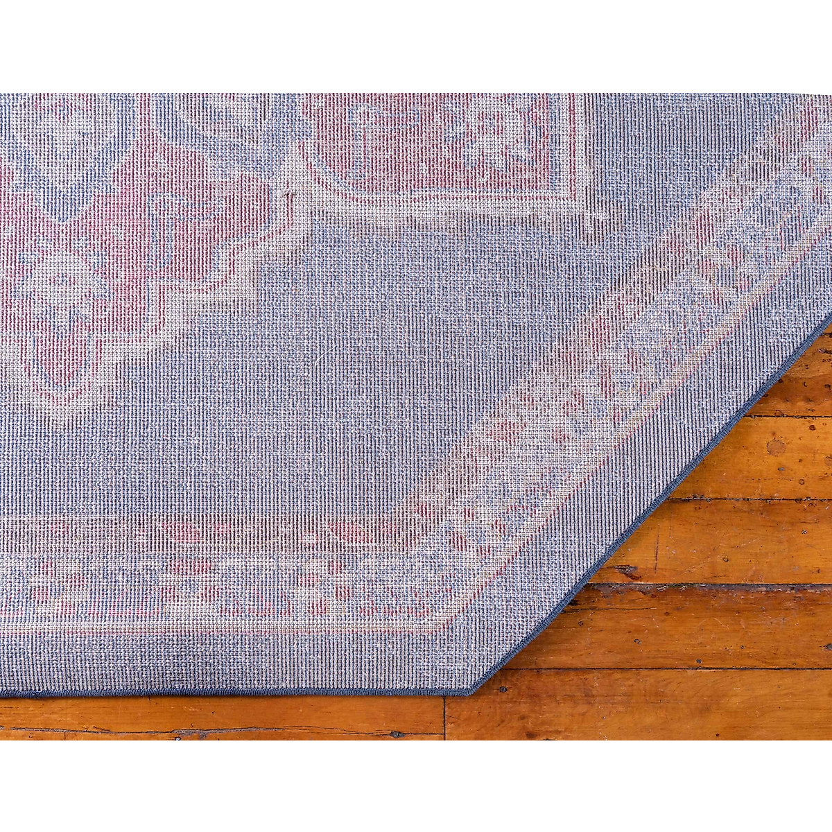 Unique Loom Utopia Collection Traditional Classic Vintage Inspired Area Rug with Warm Hues, 7' Octagon, Dark Blue/Beige