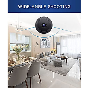 AICAM Hidden Cameras for Home Security, 1080p HD Mini Spy Camera Wi-Fi Wireless, Small Nanny Camera Indoor with Remote View, Motion Detection, Night Vision, Tiny Spy Cam