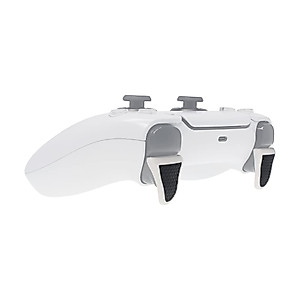 L2 R2 Trigger Extender Back Button , Analog Extender Button Kit ,Anti-Slip Replacement Parts Compatible with for PS5 Controller (White)