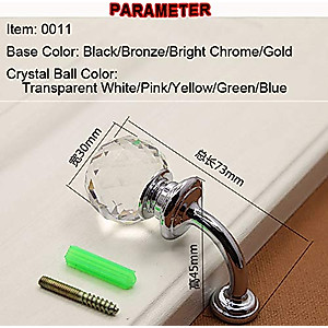 KFZ Glass Crystal Curtain Holdbacks,Tiebacks Tassel Holder,Hat and Coat Hook,Clothes Hook,HAO-0011 (4PACK Black)