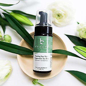 Foaming Face Wash - Peppermint Tea Tree Foaming Cleanser, Made with Hydrating Ingredients, Acne Face Wash for Women & Mens, Men Face Wash for Acne, Acne Cleanser, Natural Face Wash For Oily Skin
