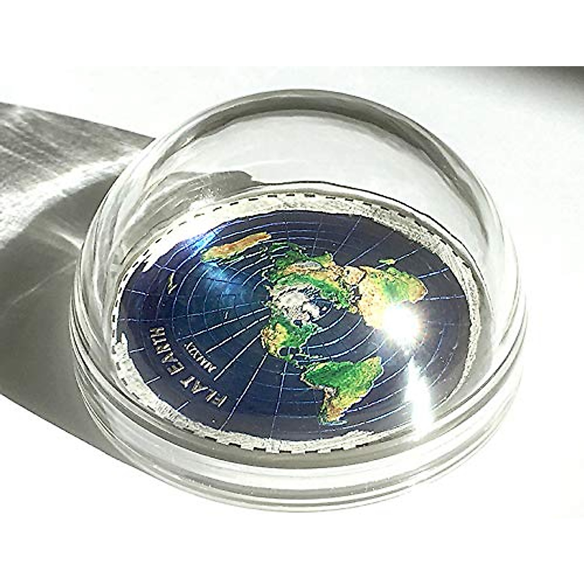 2019 DE Great Conspiracies PowerCoin Flat Earth 2 Oz Silver Coin 10$ Palau 2019 Proof