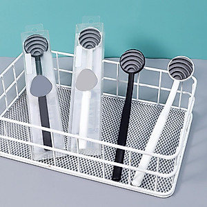 EXCEART 5pcs scraper tool silicone spatula cleaning brush household brush cleaners for adults breath freshening cleaners scrubber 2 in 1 gel cream plastic