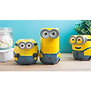 Zak Designs Despicable Me Kevin Minion 3D Sculpted Ceramic Coffee Mug for Hot Drinks, 14 oz