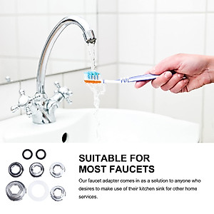 5 Pcs Faucet Connector Faucet Adapter Kit Home Supplies Faucet Adapter Accessory Garden Hose Faucet Copper Adapter Water Filter Kitchen Sink Faucet Adapter