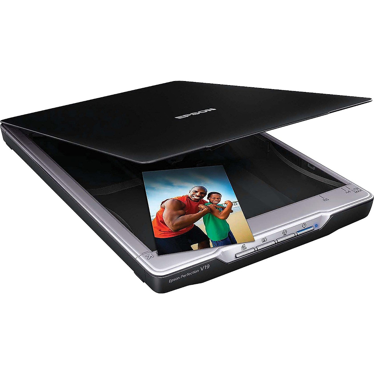 Epson Perfection V19 Color Photo & Document Scanner with scan-to-cloud & 4800 dpi optical resolution , Black