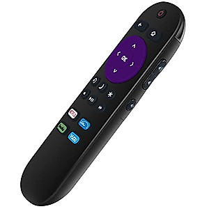 Replace IR Remote Control fit for ONN Roku TV, 4K UHD LCD Smart HDTV with Net-Flix Dis-ney Hu-lu VU-DU Shortcut APP Button Key