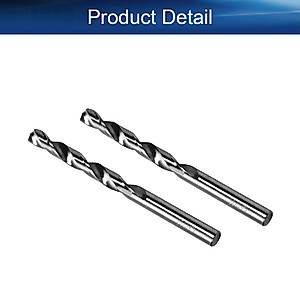 Auniwaig HSS Straight Shank 8.3mm Dia Twist Drill Drilling Hole Bits for Woodworking,Steel Aluminum Alloy 2pcs