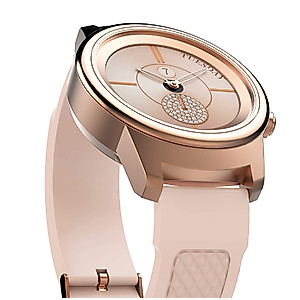 3Plus Callie Hybrid SmartWatch for Women, 30+ Day Battery | Heart Rate Monitor, Pedometer, TFT Vibrant Display, Sleep Tracker, Calorie/Step Counter, Music Controls, for iPhone and Android | Rose Gold, One Size