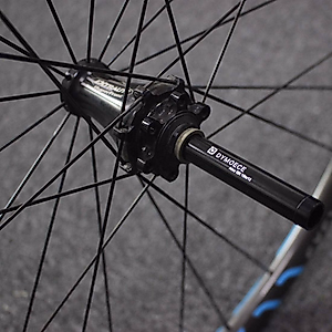 Dymoece Bicycle Wheel Fork Axle 15mm Front Thru Axle to 12mm Thru Axle Fork Adapter