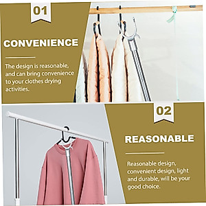 CAXUSD Sturdy Metal Clothes Pole Splicing Clothes Reach Pole for Living Room Essentials