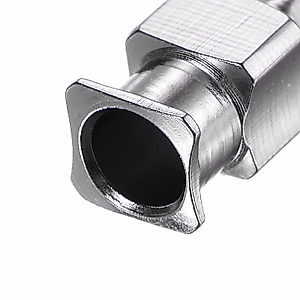 HARFINGTON 10pcs 17Gauge Stainless Steel Dispensing Needles, 1/4" All Metal Glue Needle Tube Blunt Tips Luer Lock for Thick Liquids, Ink, Glue, Lab Use