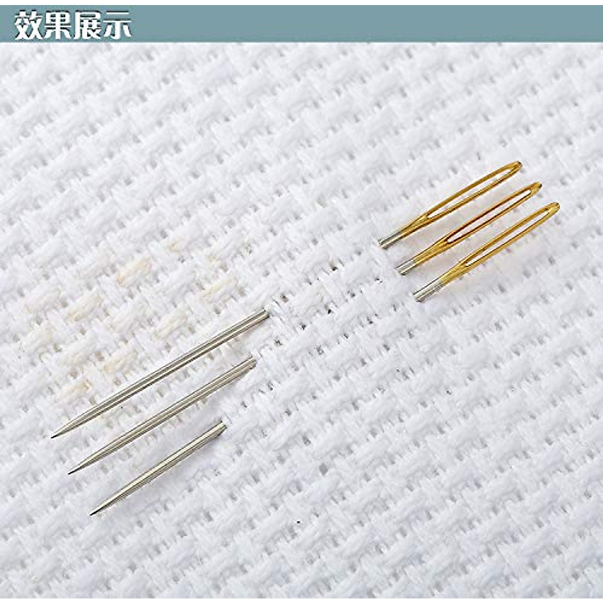30pcs Cross Stitch Needles Hand-Stitched Embroidery , Embroidery Hand Needles Sewing Needles for Cross Stitching - Size 24