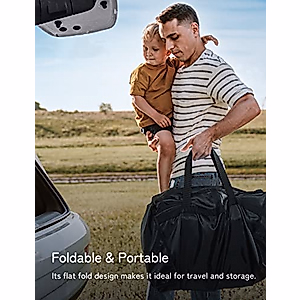 besrey Baby Backpack Carrier, Toddler Hiking Backpack with Safety 3-Height Seat, Adjustable Straps&Waist Belt, Foldable Frame Lightweight Large Capacity Child Carrier for Hiking Black