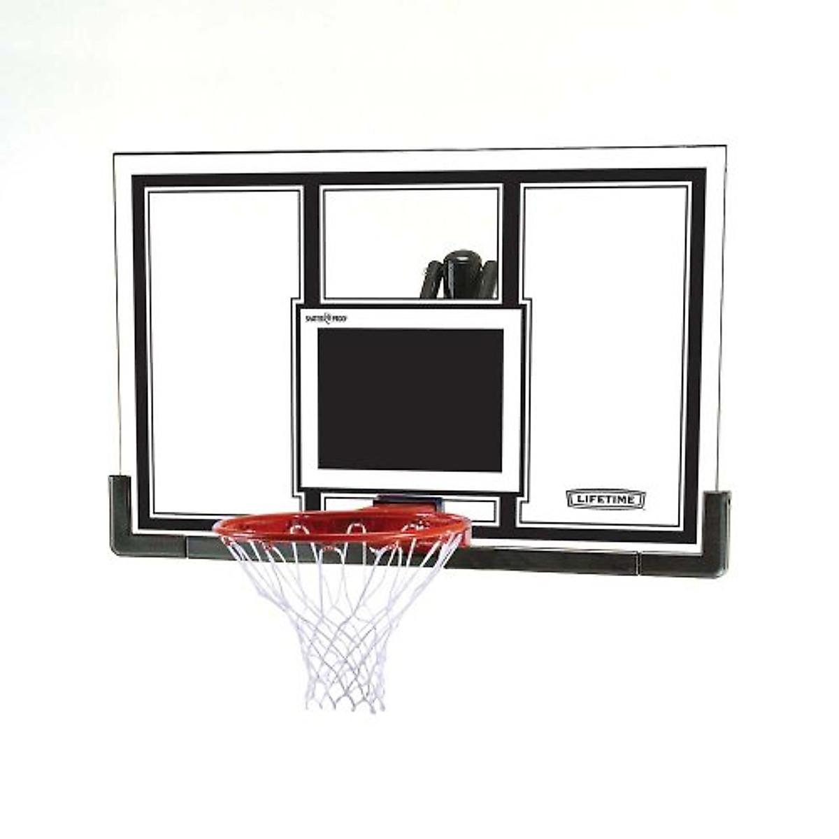 Lifetime 71526 Backboard and Rim Competition Combo Black/Orng, 54-Inch