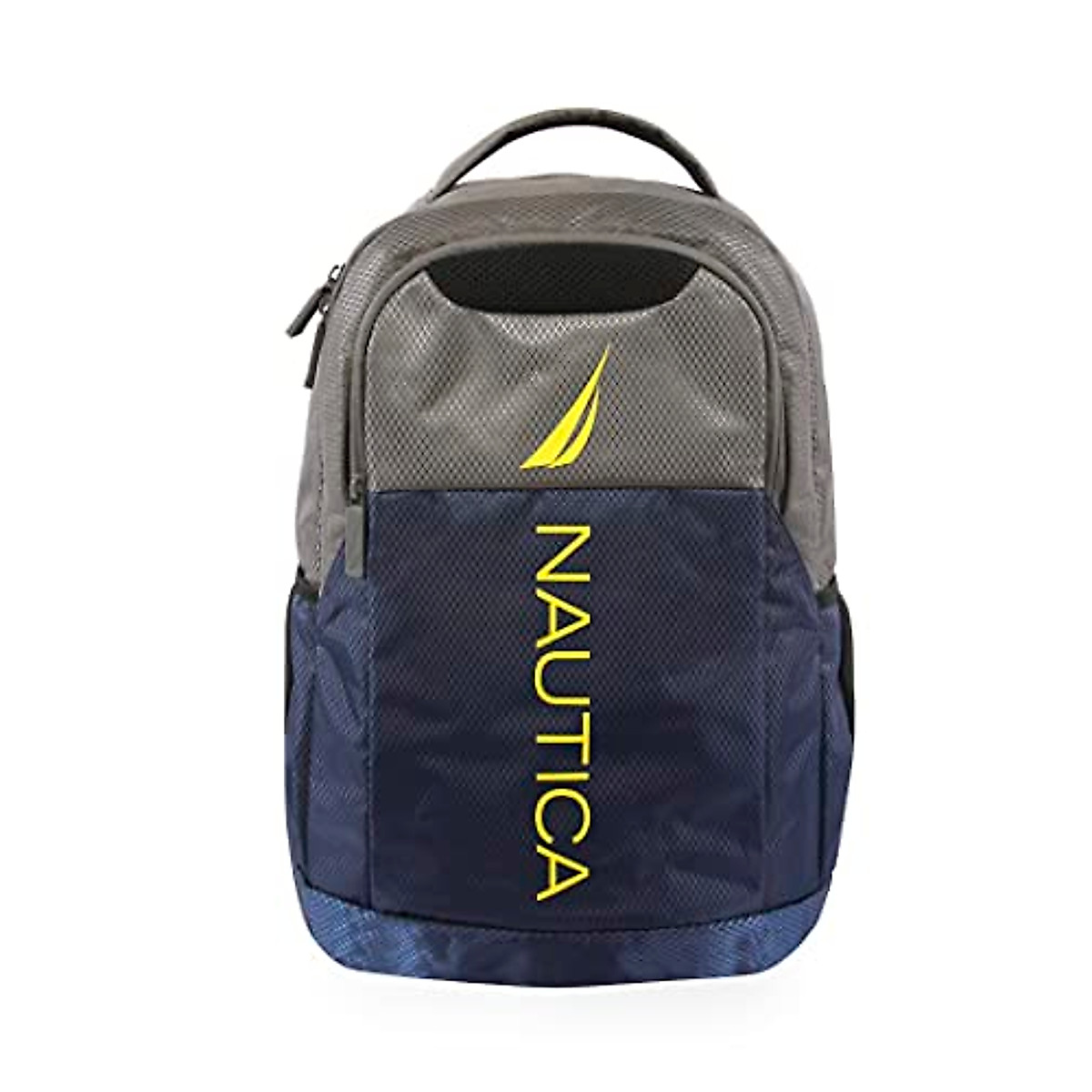 NAUTICA Armada Laptop Backpack, Grey/Navy, One Size